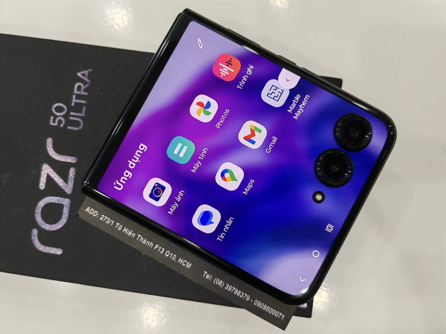 Motorola Razr 50 Ultra 12GB/512GB Midnight Blue quốc tế - The Phone Shop